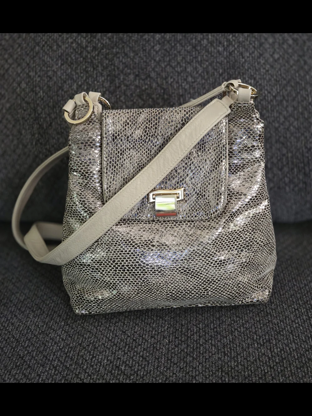 & Other Stories | Bags | Paris Handbag Leather Snakeskin Pattern ...